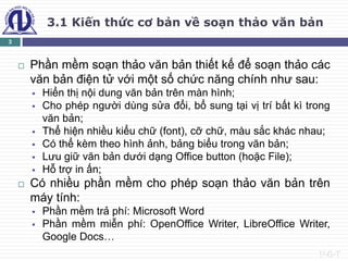 Module3_Chuẩn kỹ năng sử dụng CNTT cơ bản | PDF