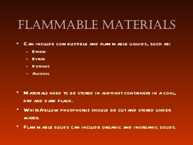 Module4 - Flammable Materials | PPT | Indoor Environmental Quality ...
