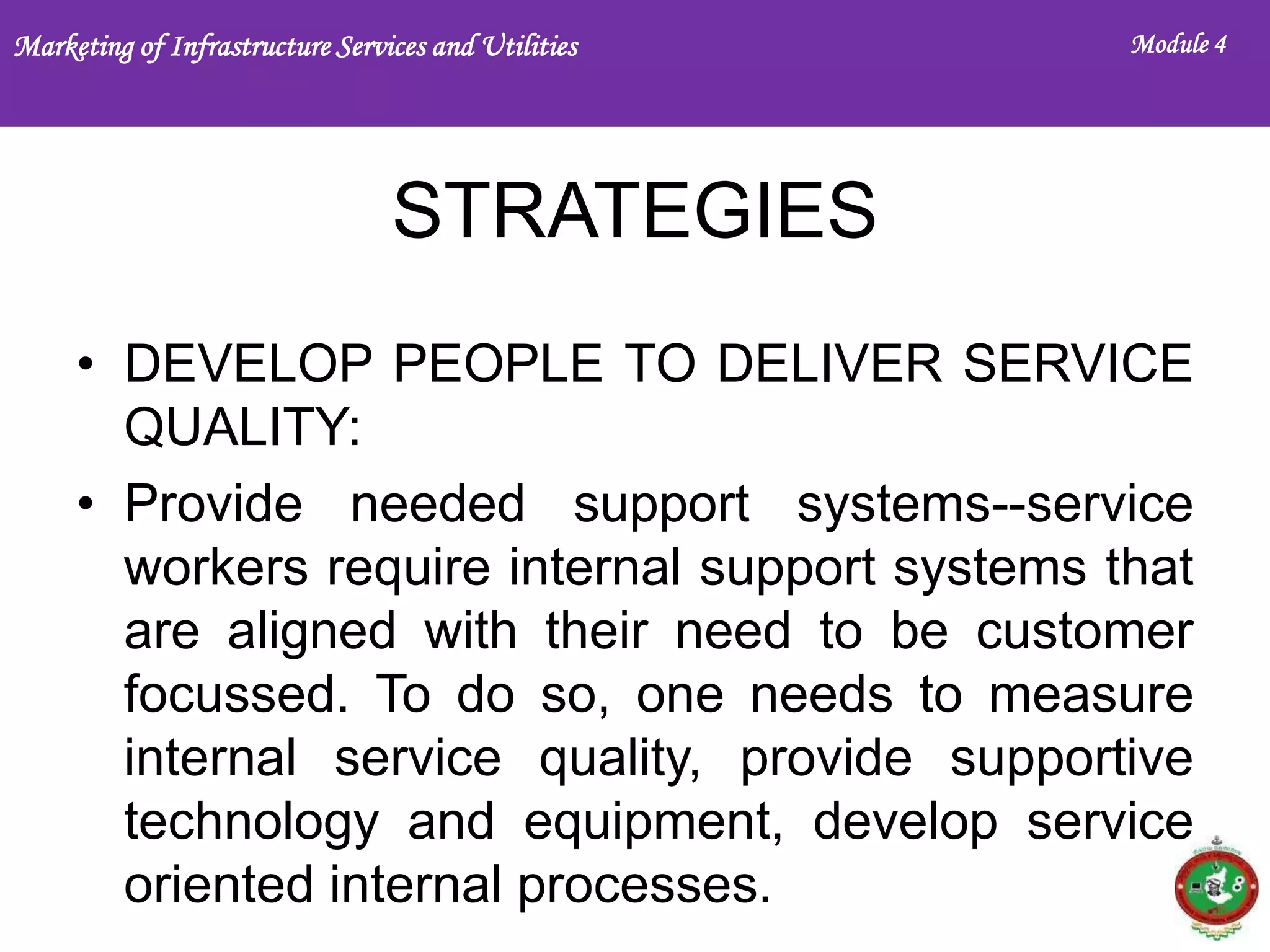 EMPLOYEES ROLE IN SERVICE DELIVERY - Module 4 | PPTX
