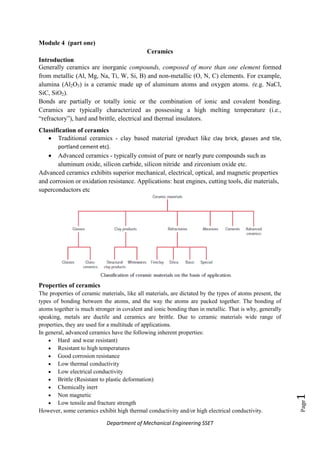 CERAMICS ( as per MGU syllabus) | PDF