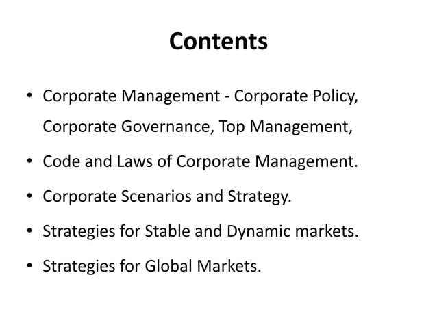 Strategic Management - Module 4 - MG University - Manu Melwin Joy | PPTX