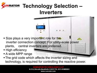 Designing Solar PV Systems ( Utility Scale) | PPTX