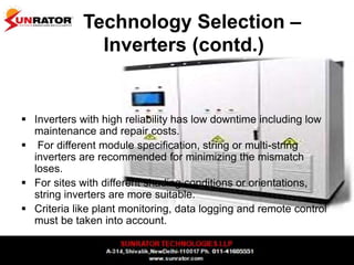 Designing Solar PV Systems ( Utility Scale) | PPTX