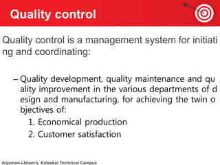 Introduction to Quality Engineering / Quality Control | PDF