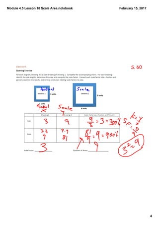 Module 4.5 lesson 10 scale area | PDF