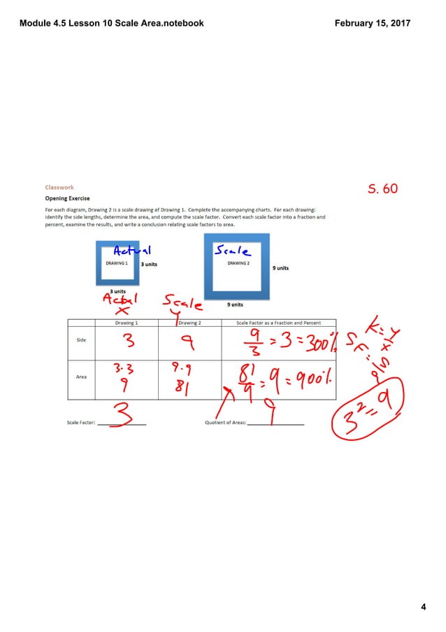 Module 4.5 lesson 10 scale area | PDF