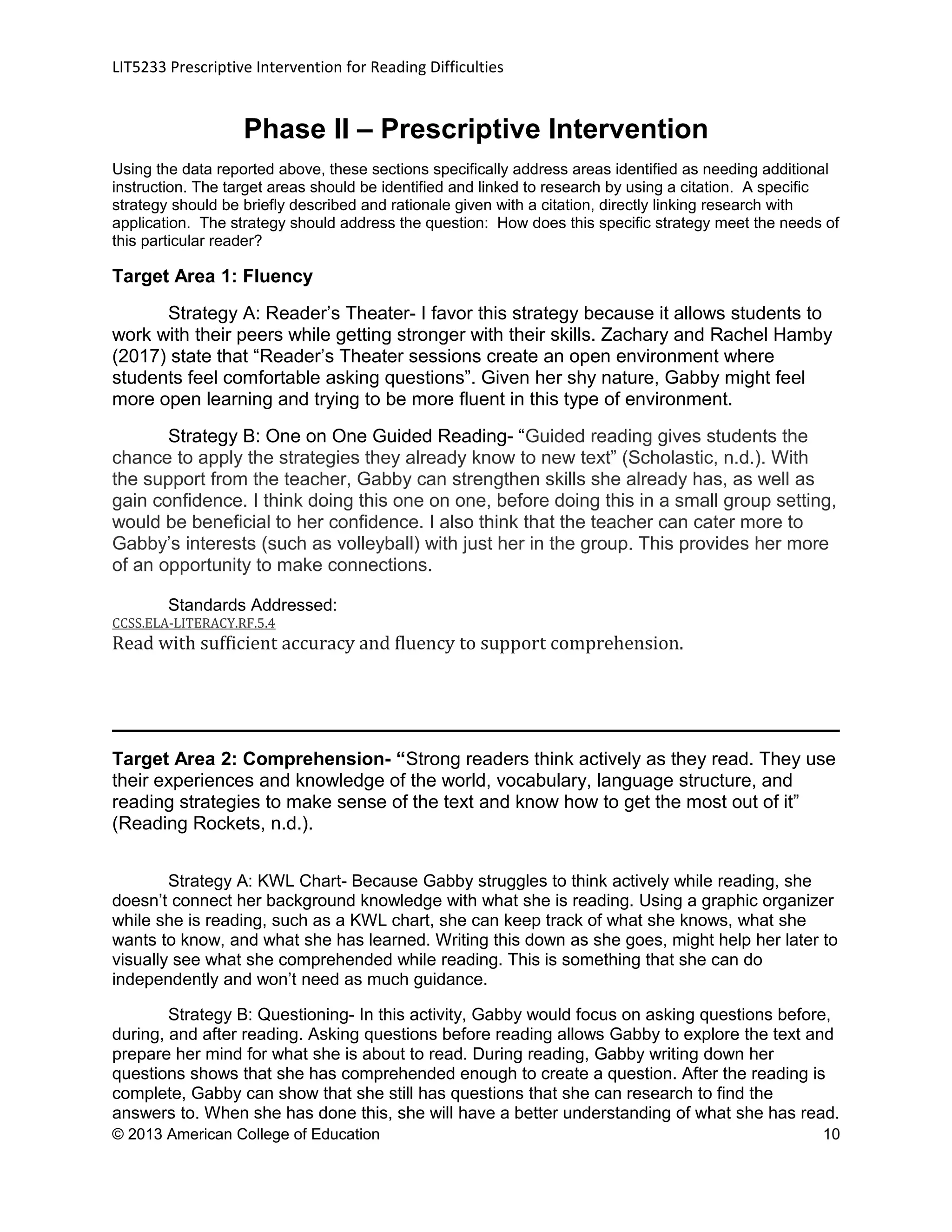 IRI for Grades 9-12 | DOC