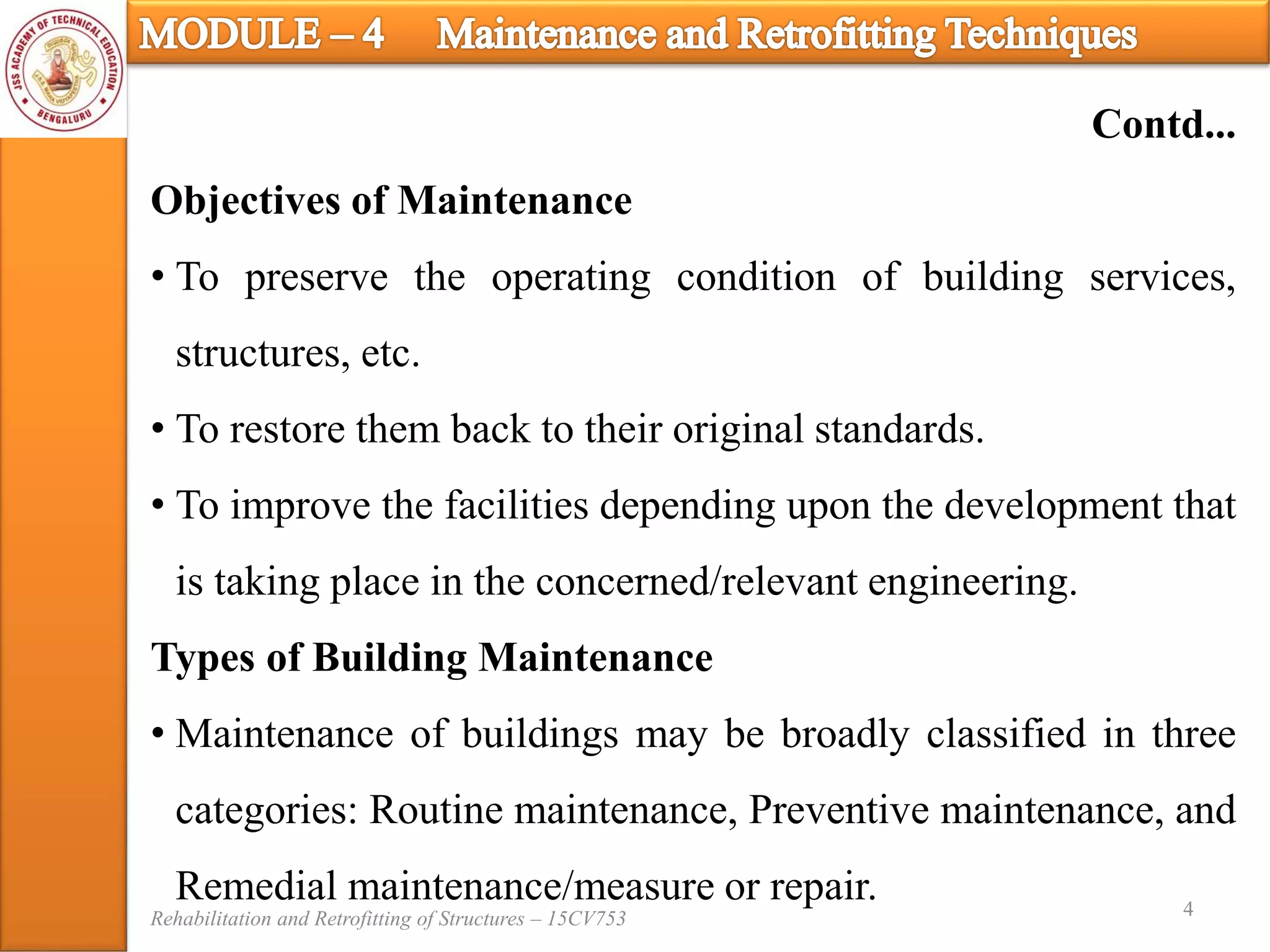 Maintenance and Retofitting of Concrete Structural members | PDF | Civil Engineering Industry ...