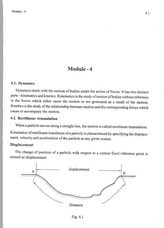 Module 4 engineering mechanics | PDF