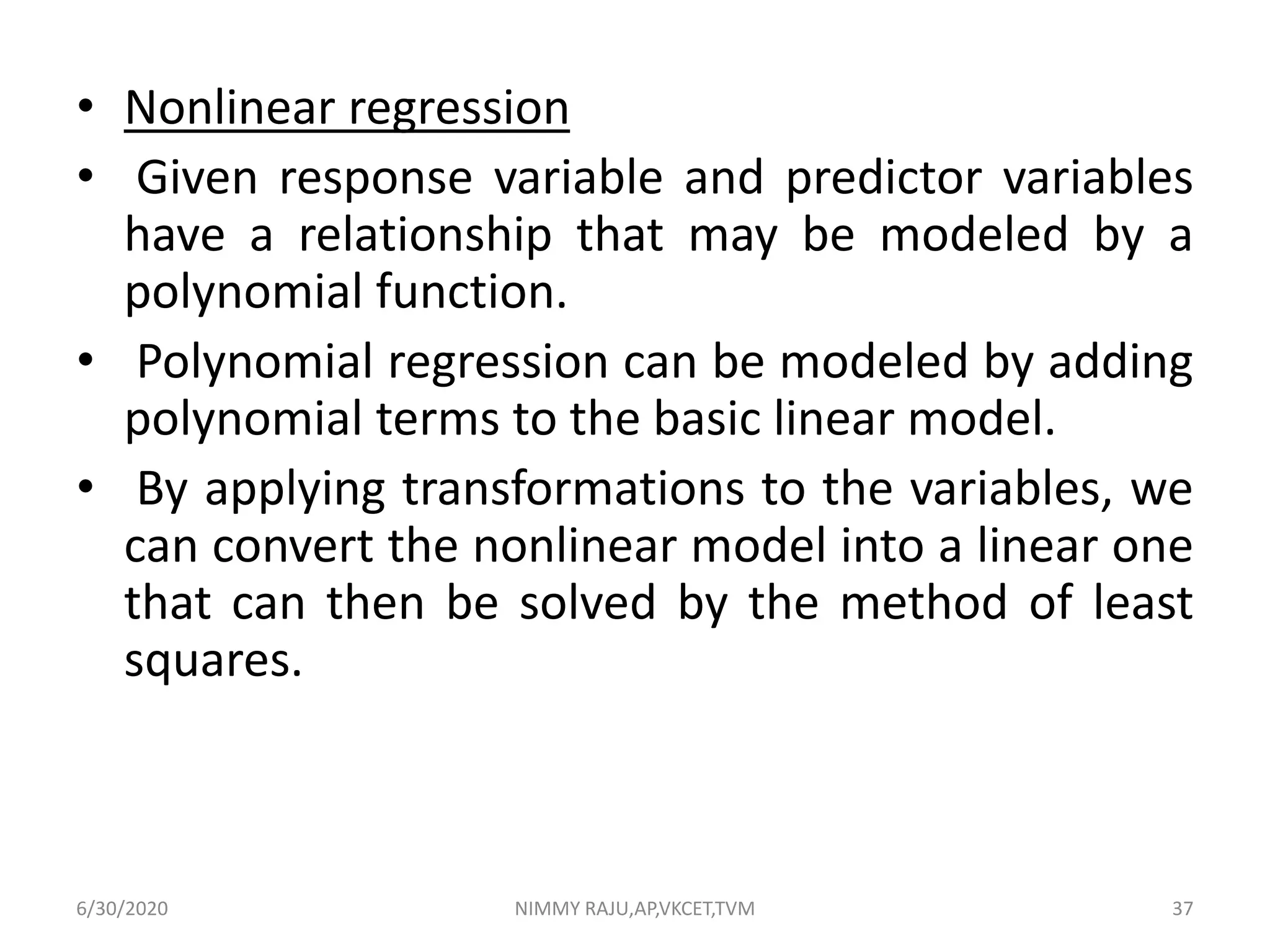 CS 402 DATAMINING AND WAREHOUSING -MODULE 4 | PPTX