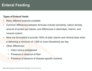 Module 4.1 Enteral Feeding | PPT