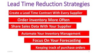 Material Lead time Calculation , Process Lead Time Calculation | PPTX