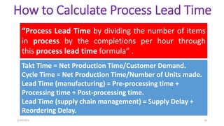 Material Lead time Calculation , Process Lead Time Calculation | PPTX