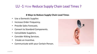 Material Lead time Calculation , Process Lead Time Calculation | PPTX