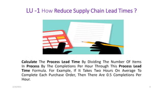 Material Lead time Calculation , Process Lead Time Calculation | PPTX