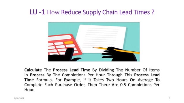 Material Lead time Calculation , Process Lead Time Calculation | PPTX ...