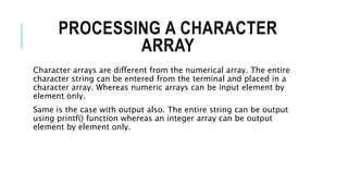 Module 4- Arrays and Strings | PPTX