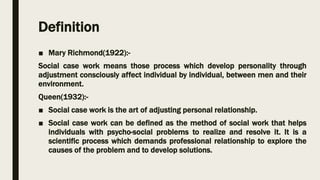 Social case work and social group work | PPTX