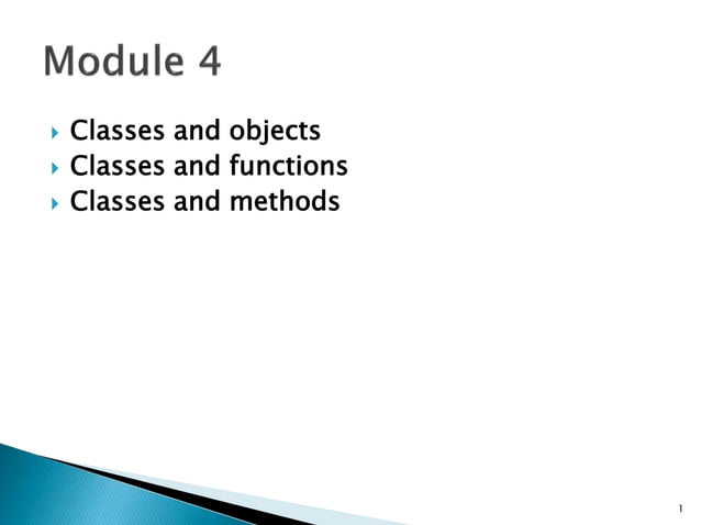 Module 4.pptx | Programming Languages | Computing