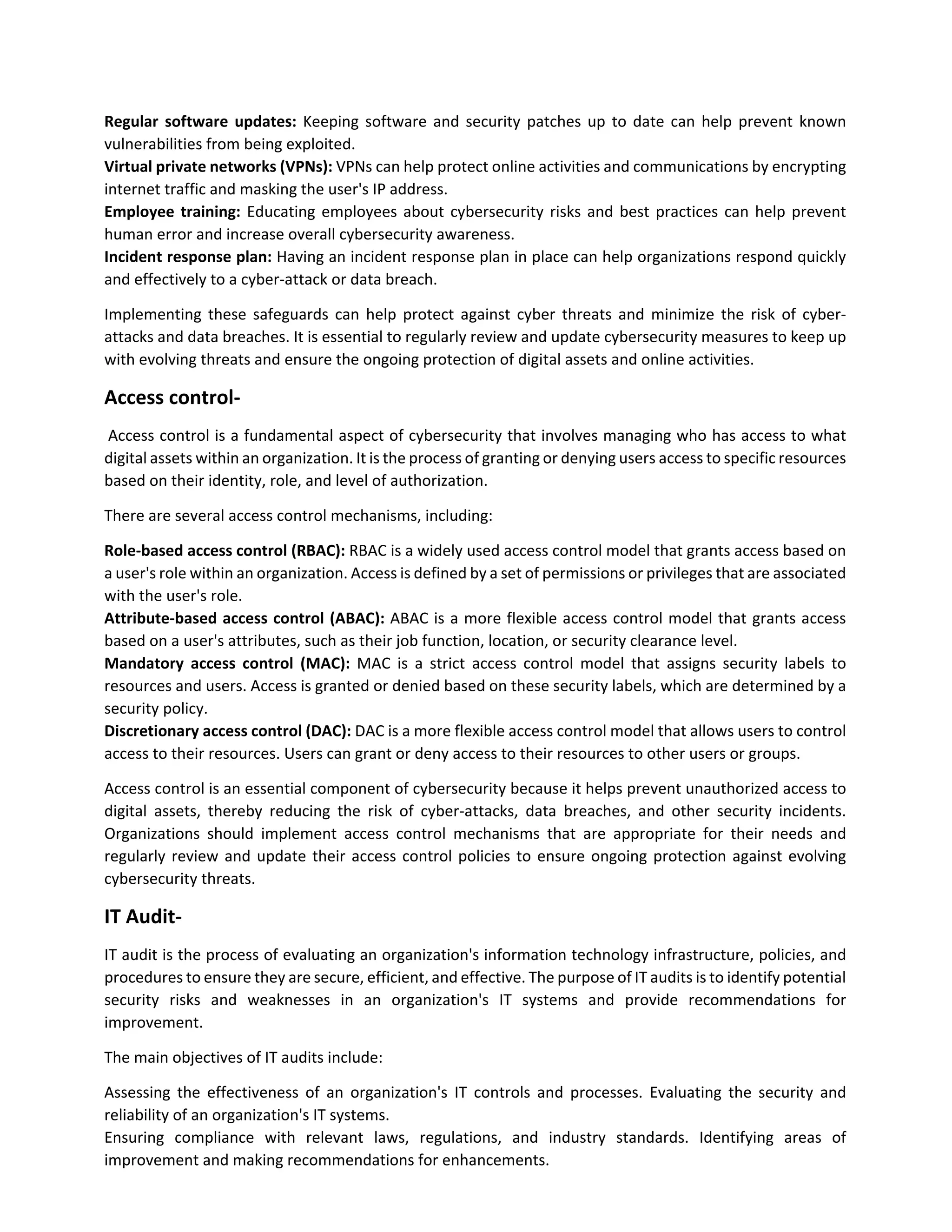 Module 4 Cyber Security Vulnerabilities& Safe Guards | PDF