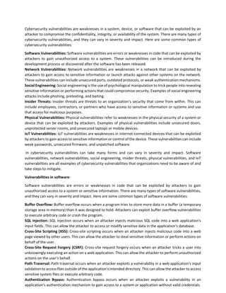 Module 4 Cyber Security Vulnerabilities& Safe Guards | PDF