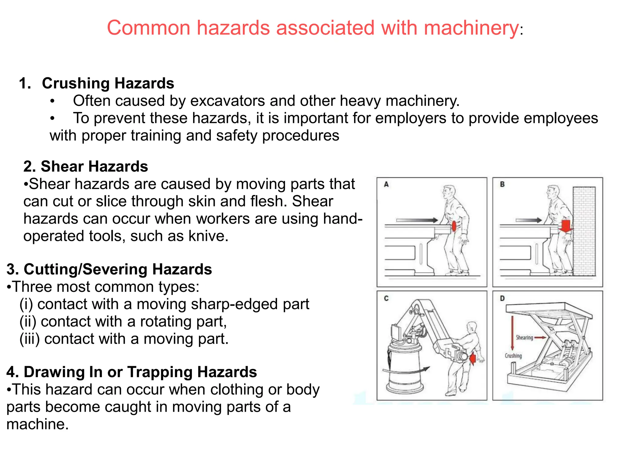 Safety hazards in machines -material handling | PPT