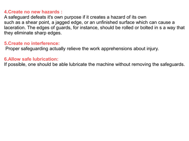 Safety hazards in machines -material handling | PPT