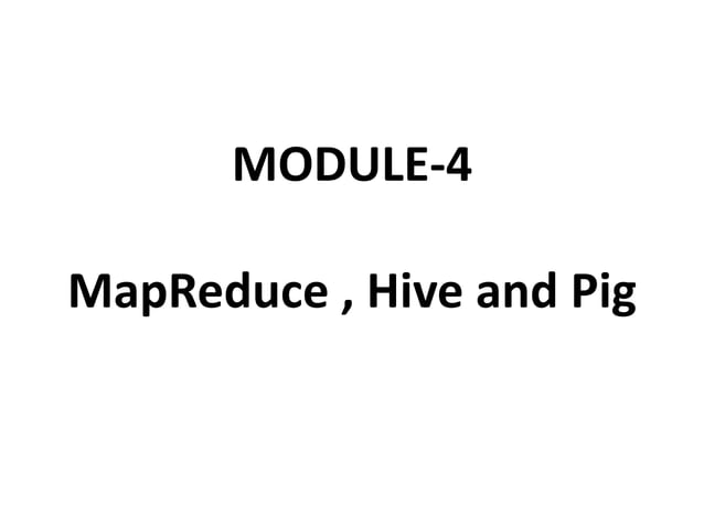Hadoop eco system with mapreduce hive and pig | PDF