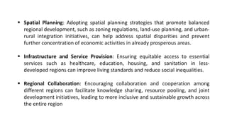 Regional Planning and Development, urban | PPTX
