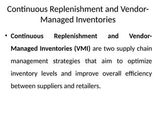 Supply Chain Management SCM Module Four 04 | PPTX | Logistics and ...