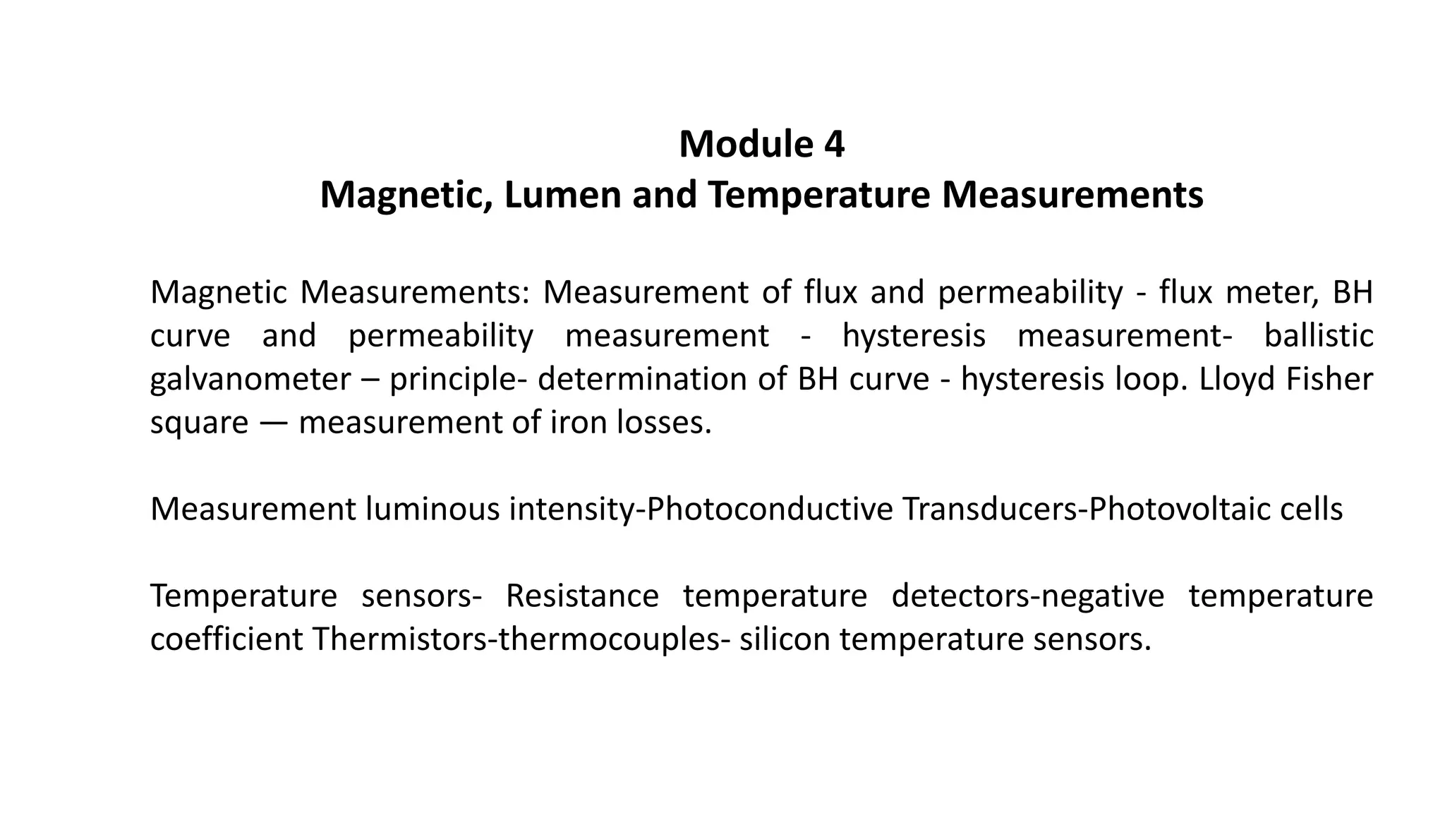 KTU - EET 203 Measurements and Instrumentation Module 4.pdf