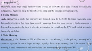 computer architecture memory system organization | PPTX