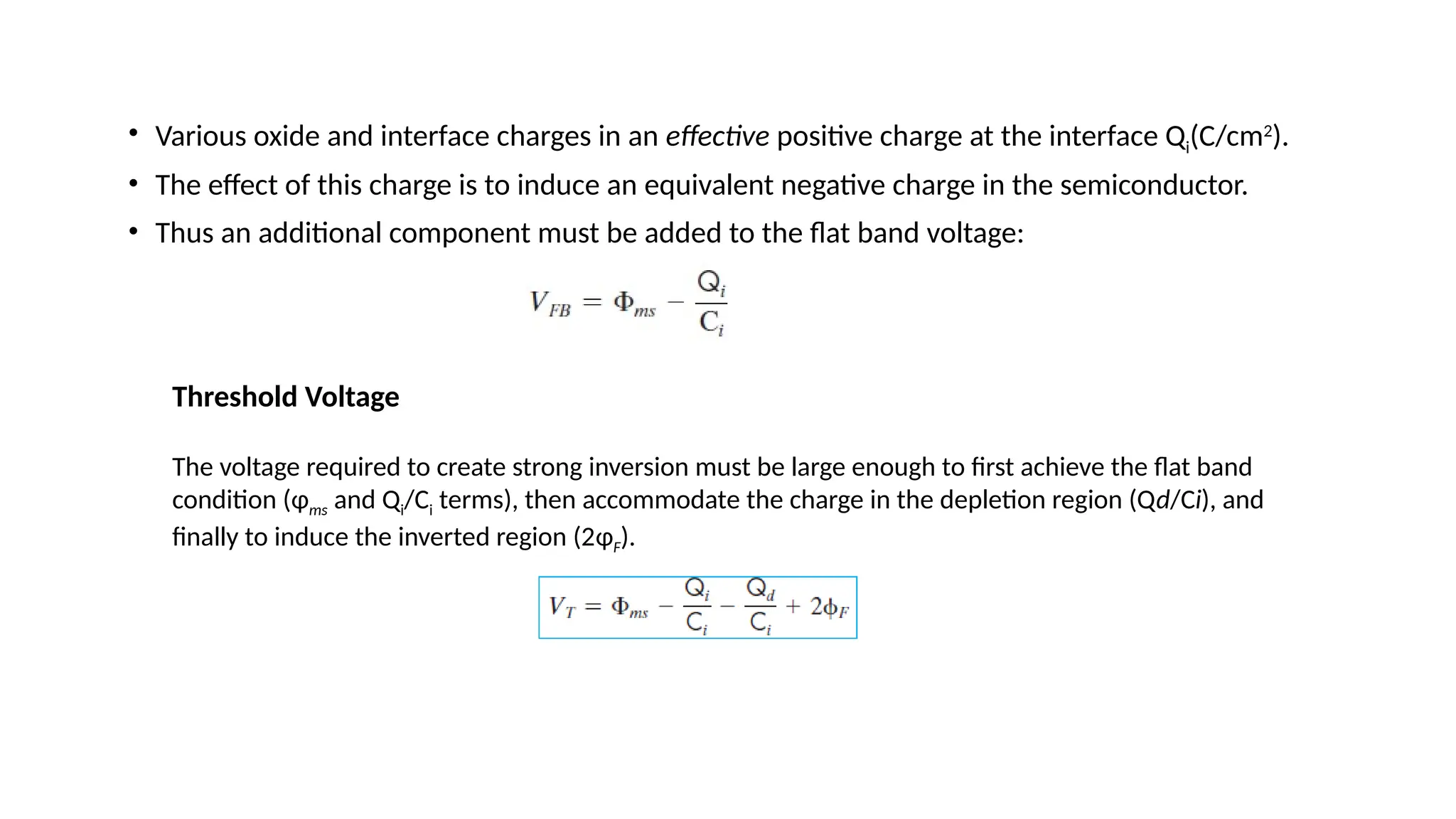 mos DEVICE CHARACTERISTICS AND THRESHOLD VOLTAGE | PPTX