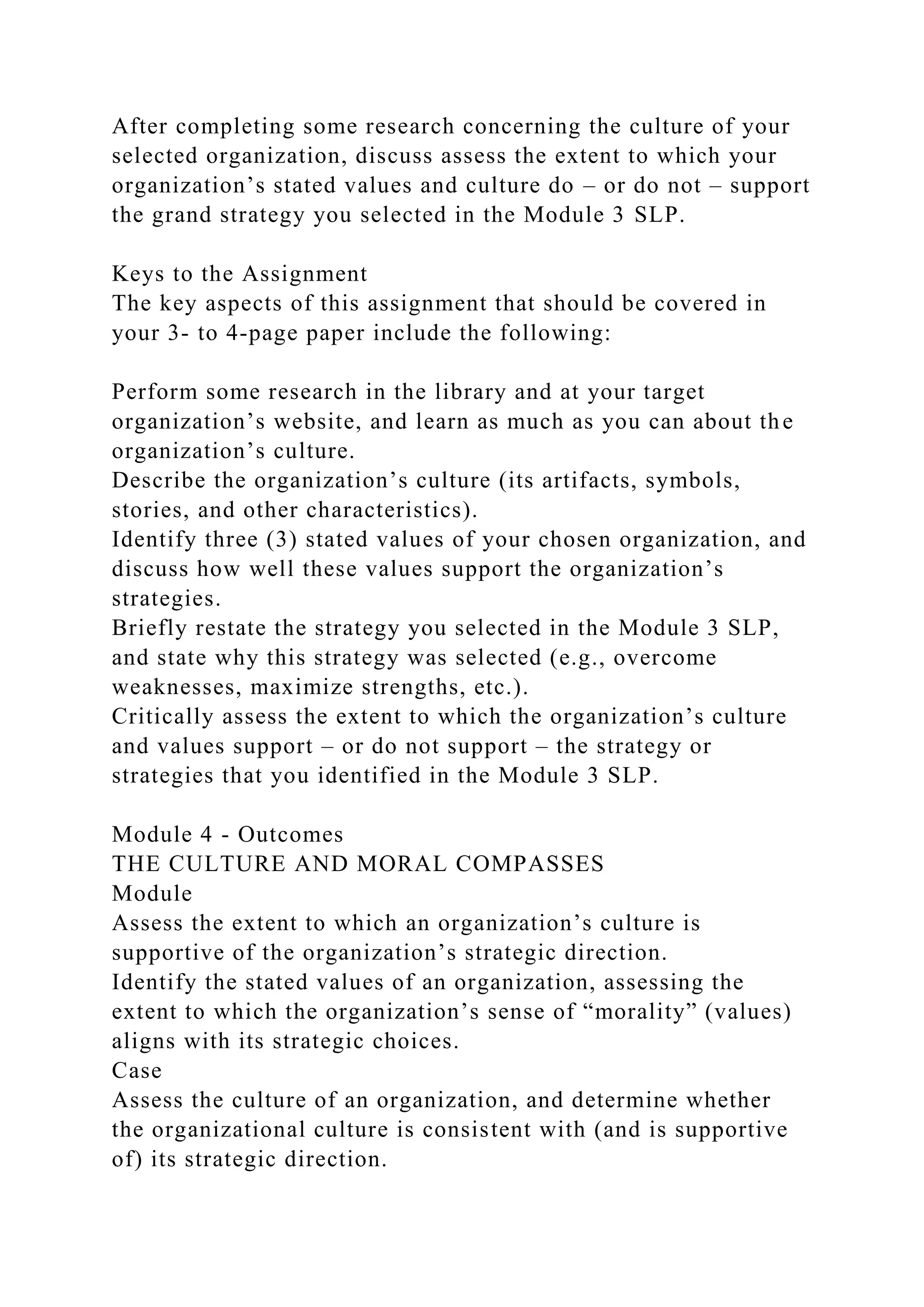 Module 4 - BackgroundTHE CULTURE AND MORAL COMPASSESPart 1 Th.docx