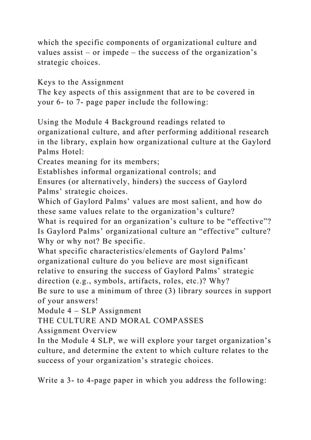 Module 4 - BackgroundTHE CULTURE AND MORAL COMPASSESPart 1 Th.docx