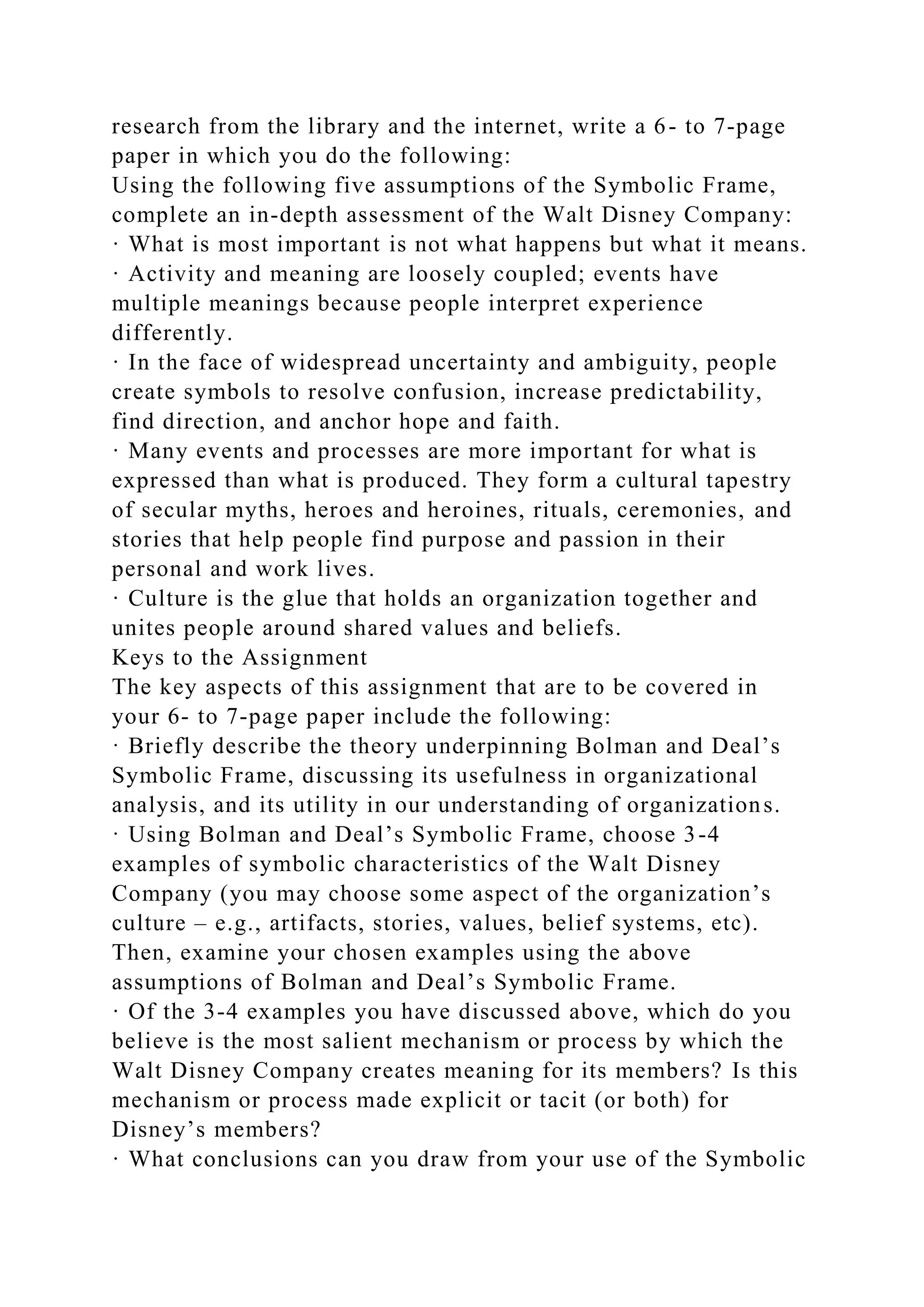 Module 4 - BackgroundThe Symbolic FrameIn Module 4, you will w.docx