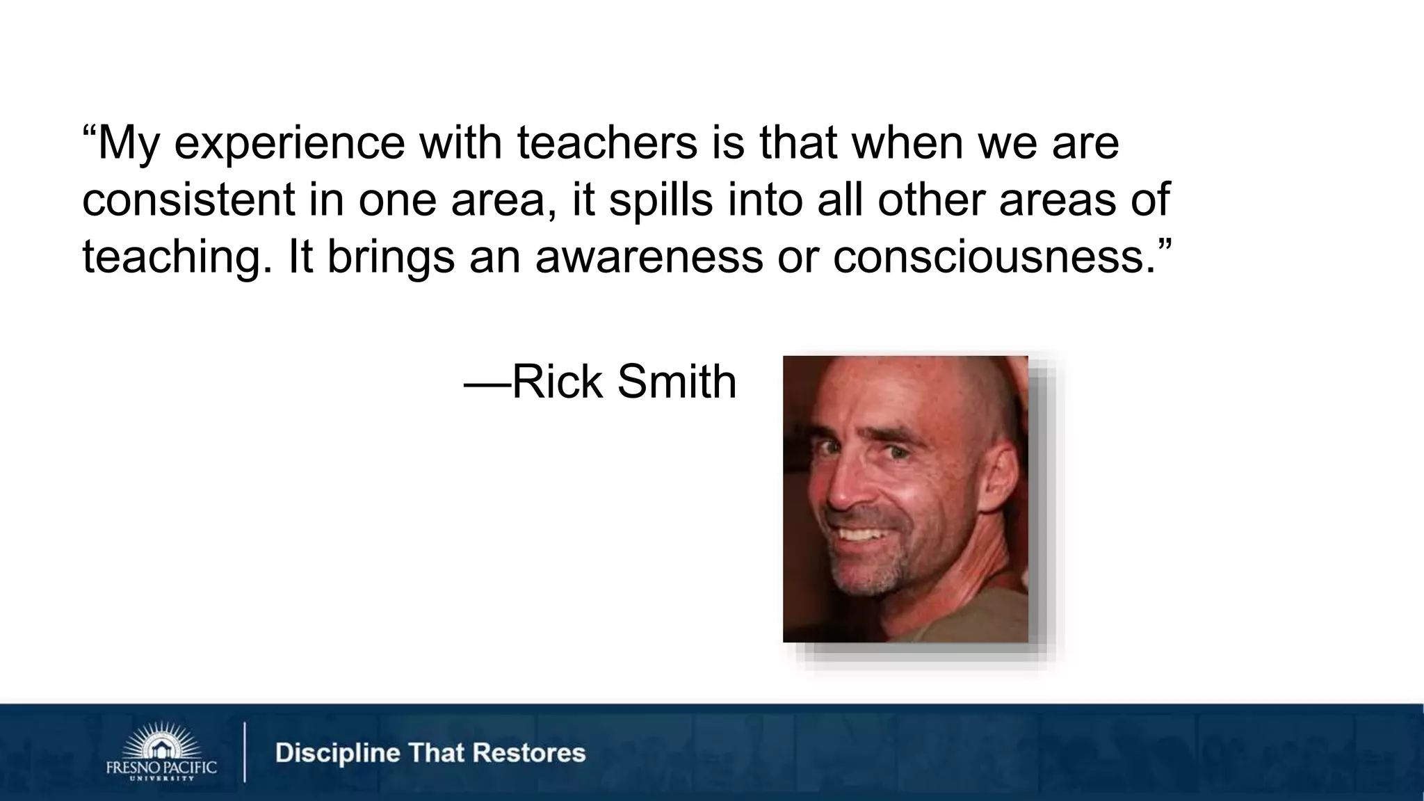 EDUC 915—Module 4 on Conscious Classroom Management | PPTX