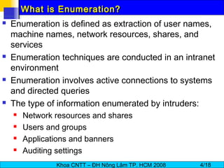 Module 4 Enumeration | PPT