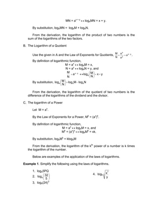 Module 4 exponential and logarithmic functions | PDF