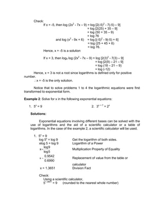 Module 4 exponential and logarithmic functions | PDF