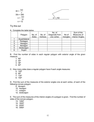 Module 4 geometry of shape and size | PDF | Physics | Science