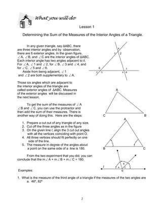 Module 4 geometry of shape and size | PDF