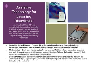 Assistive Technology - Module 4 gwen kenny | PPTX | Digital Audio | Computer Software and ...