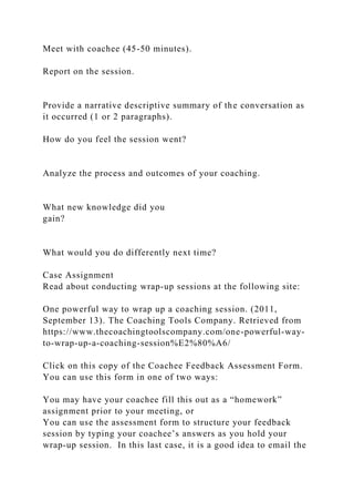 Module 4 - HomeSPECIAL CASES IN COACHINGModular Learning Outco.docx