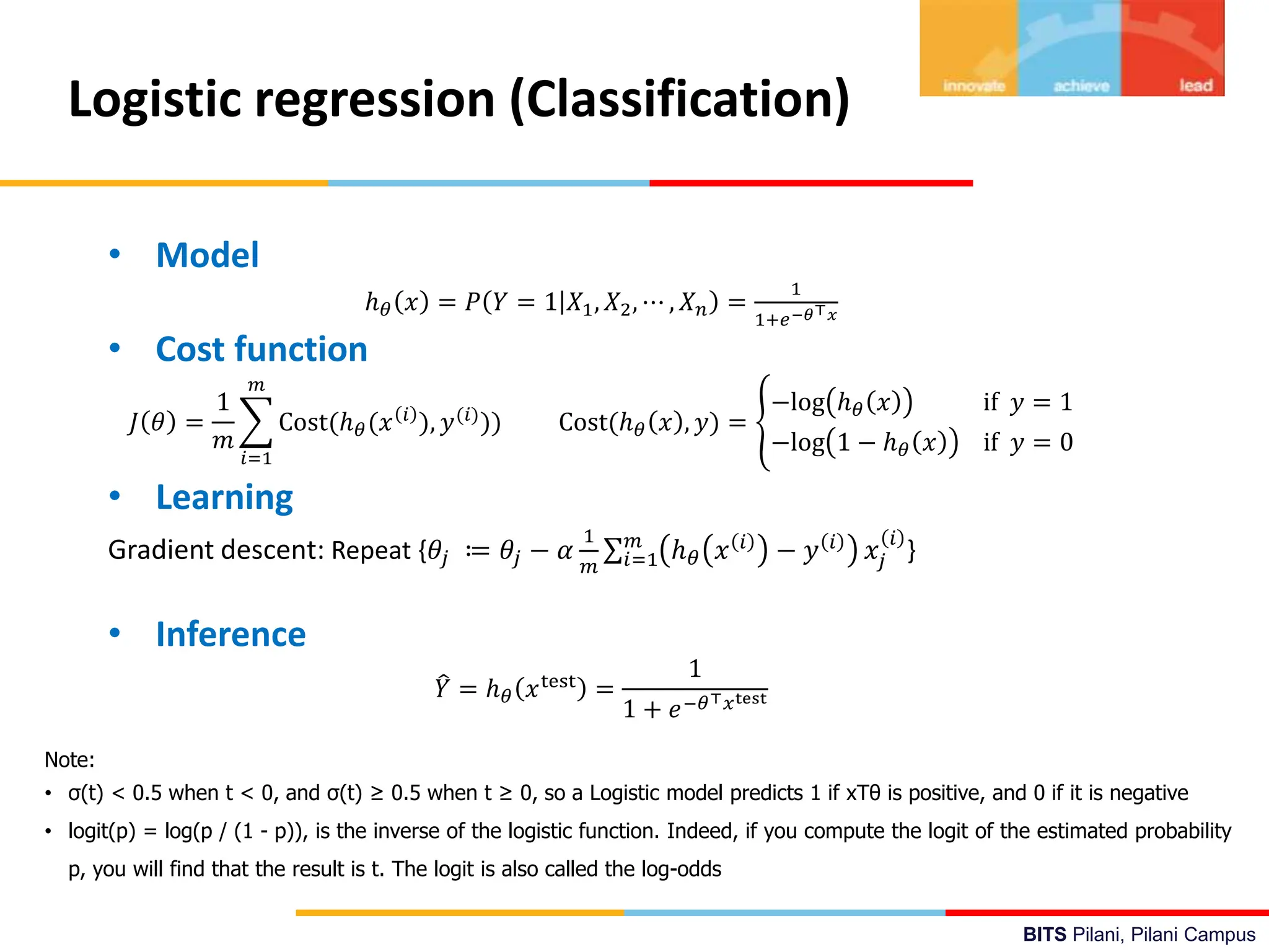 Module 4 - Linear Model for Classification.pptx