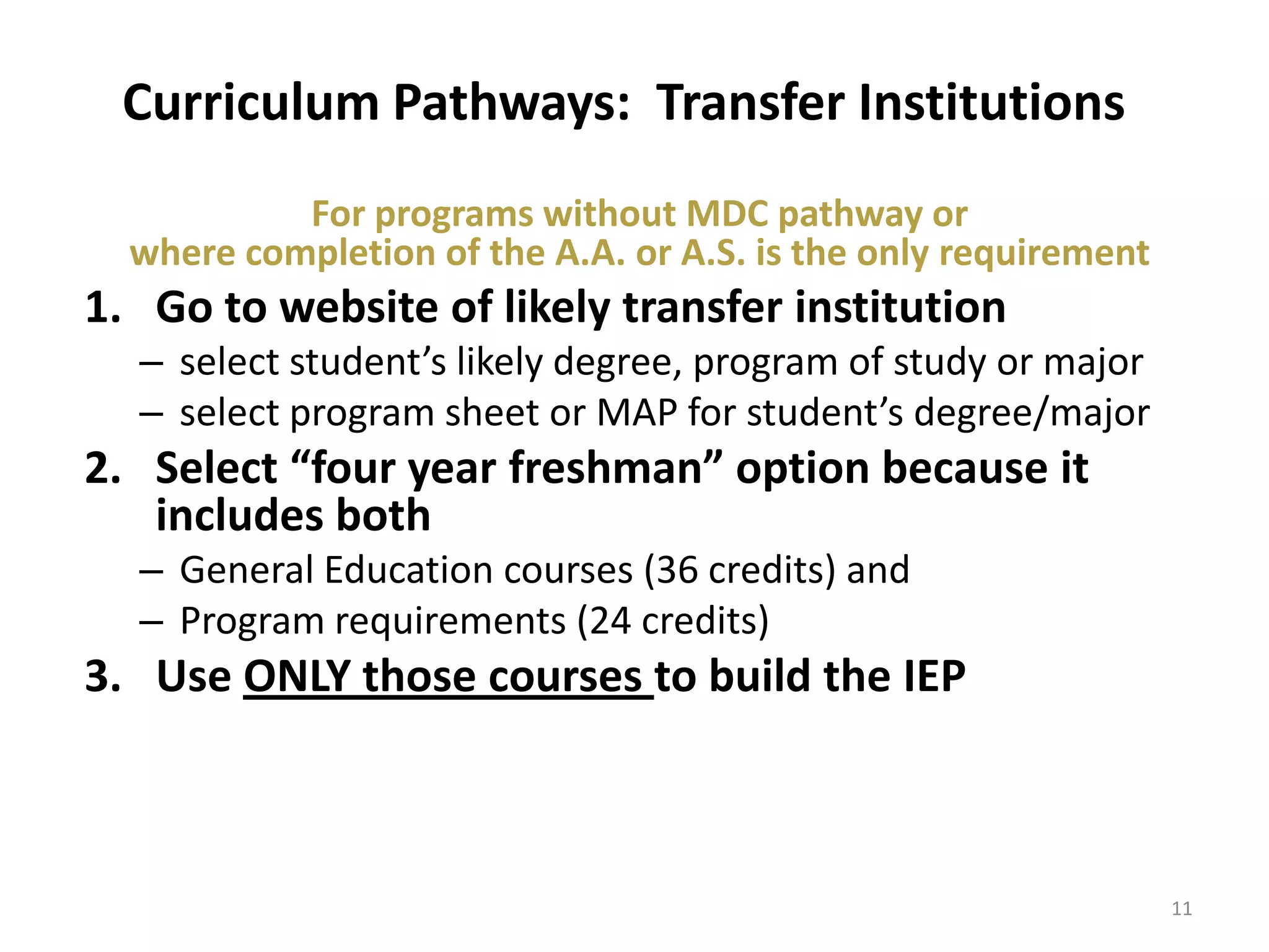 Module 4 MDC Curriculum Pathways | PPT