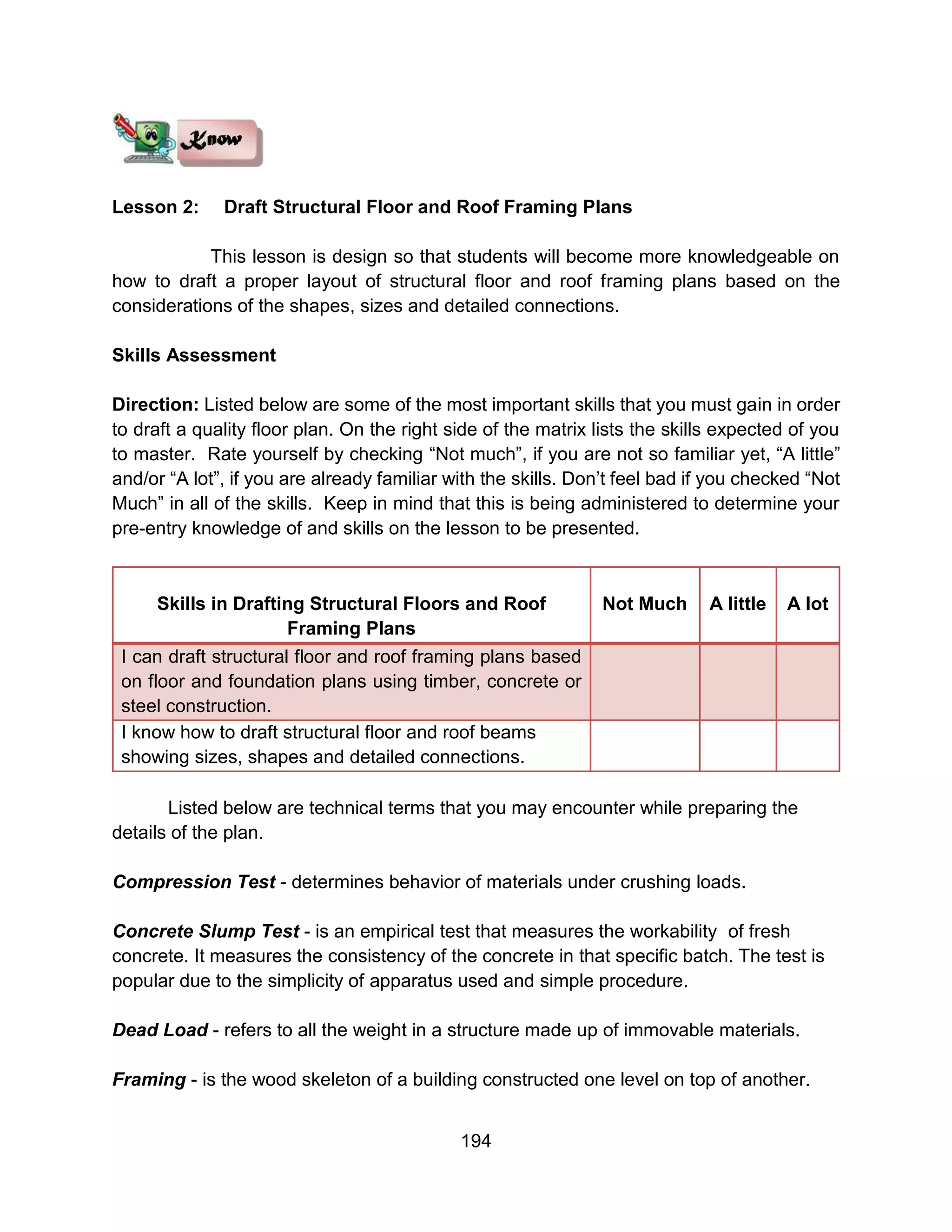 Module 4 module 2 structural layout & details | DOCX