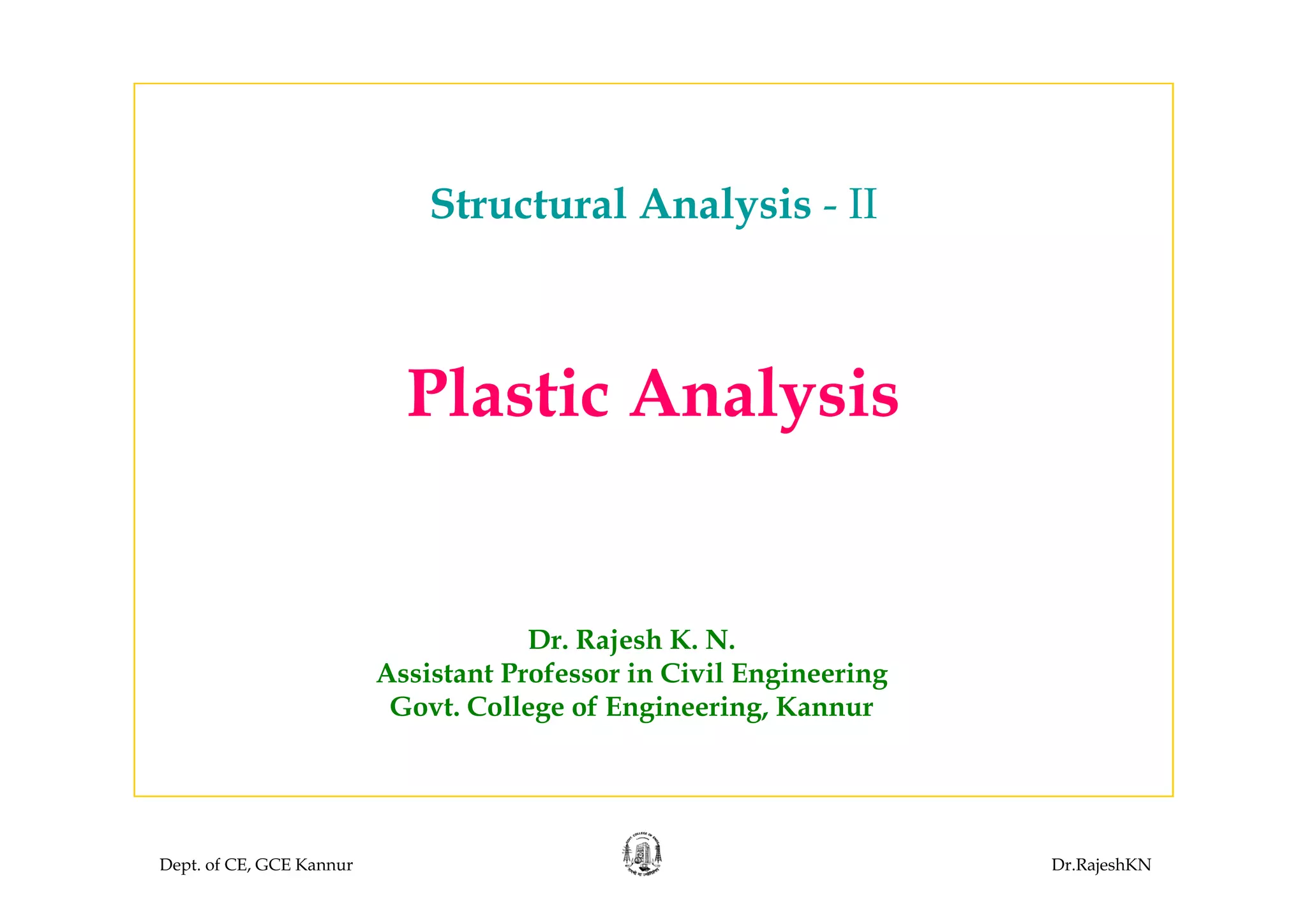 Module4 plastic theory- rajesh sir | PDF