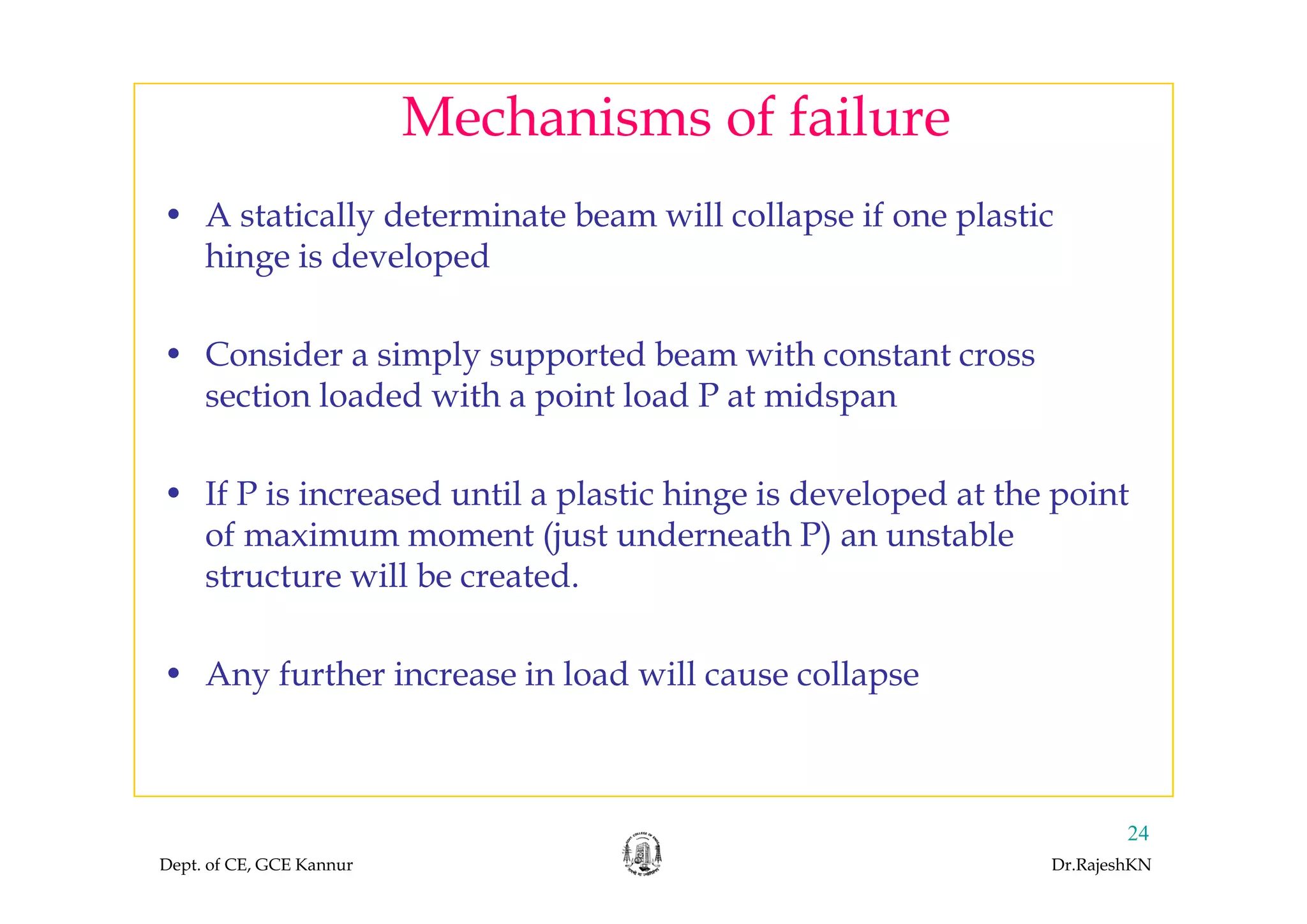 Module4 plastic theory- rajesh sir | PDF