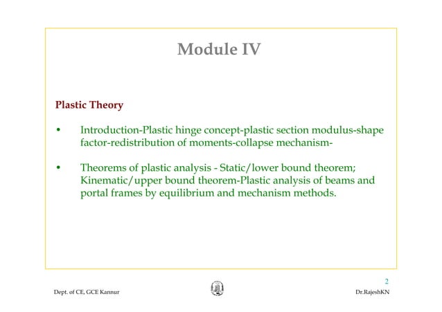 Module4 plastic theory- rajesh sir | PDF